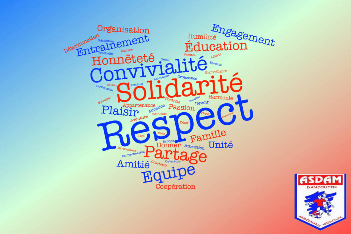 Les chartes et valeurs - AS Danjoutin Andelnans Meroux
